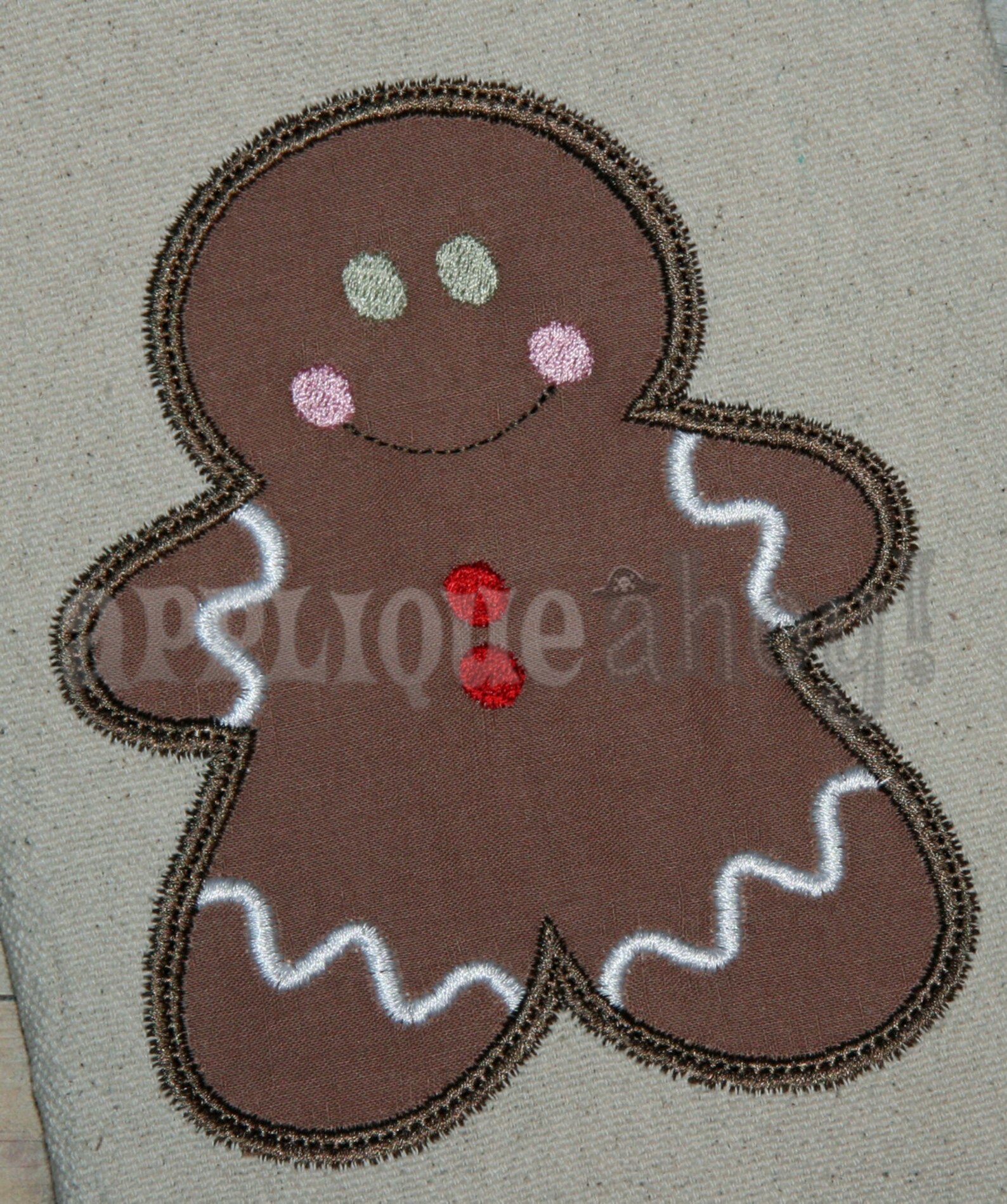GINGERBREAD MAN Applique Design - Instant Download Digital File ...