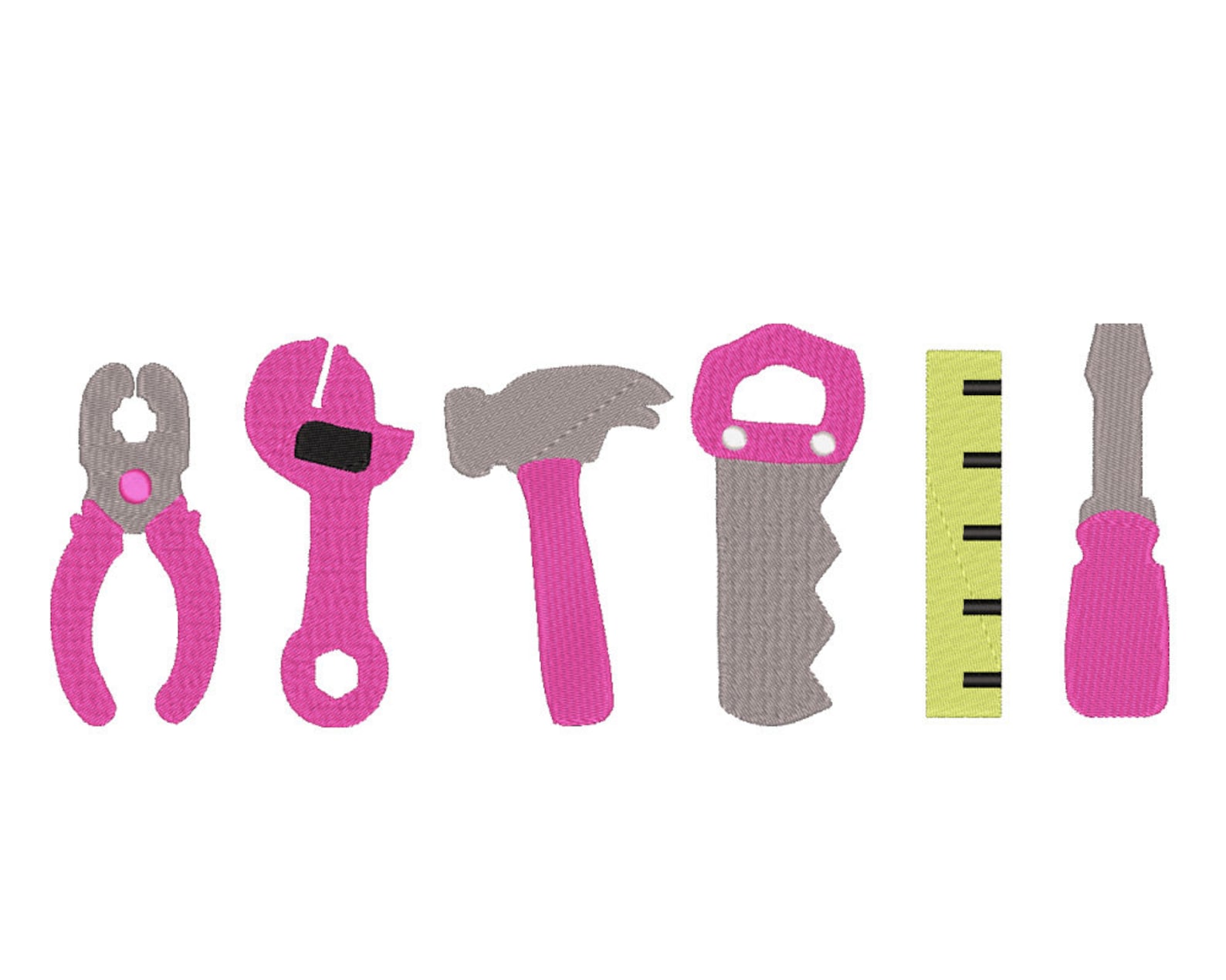 TOOLS Embroidery Design Set Machine Embroidery 6 Designs - Etsy