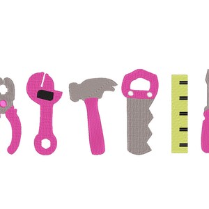 TOOLS Embroidery Design Set - Machine Embroidery - 6 Designs - Multiple ...