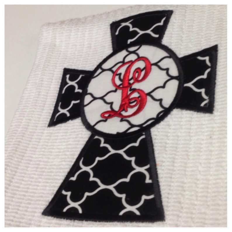 Cross Monogram in Circle - Instant Download Digital File - Machine ...