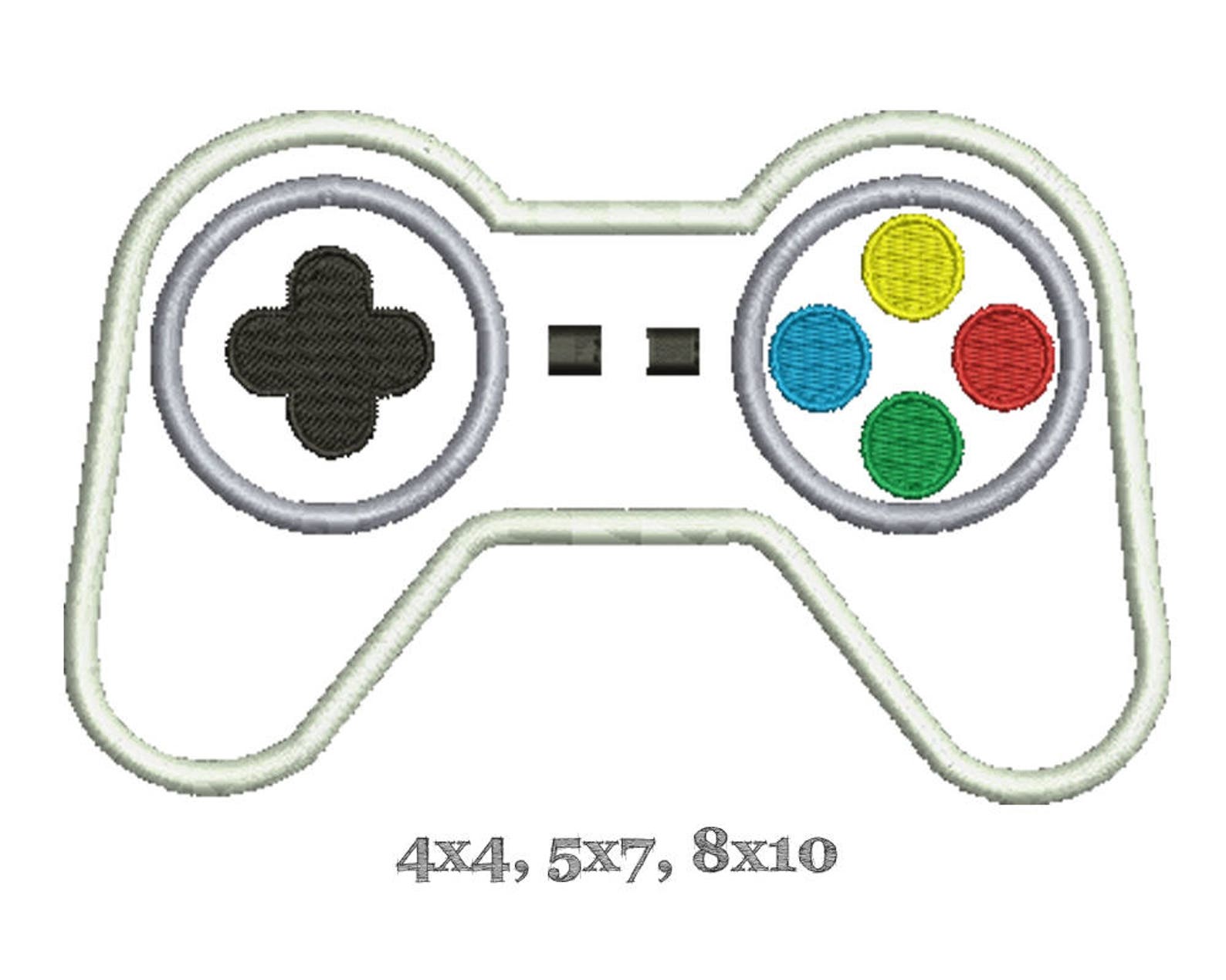 VIDEO GAME CONTROLLER Appliqué Design Machine Embroidery | Etsy