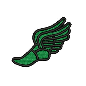 RUNNING SHOE - Embroidery Design - Track and Field - Multiple Sizes ...