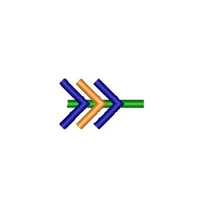ARROW SPLIT - Machine Embroidery - Instant Digital Download - Multiple ...