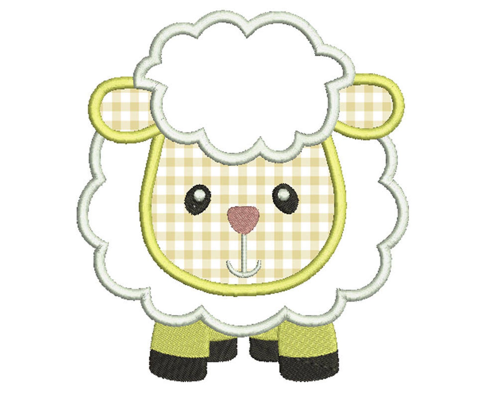 SHEEP Applique Design - Machine Embroidery - Instant Download Digital ...