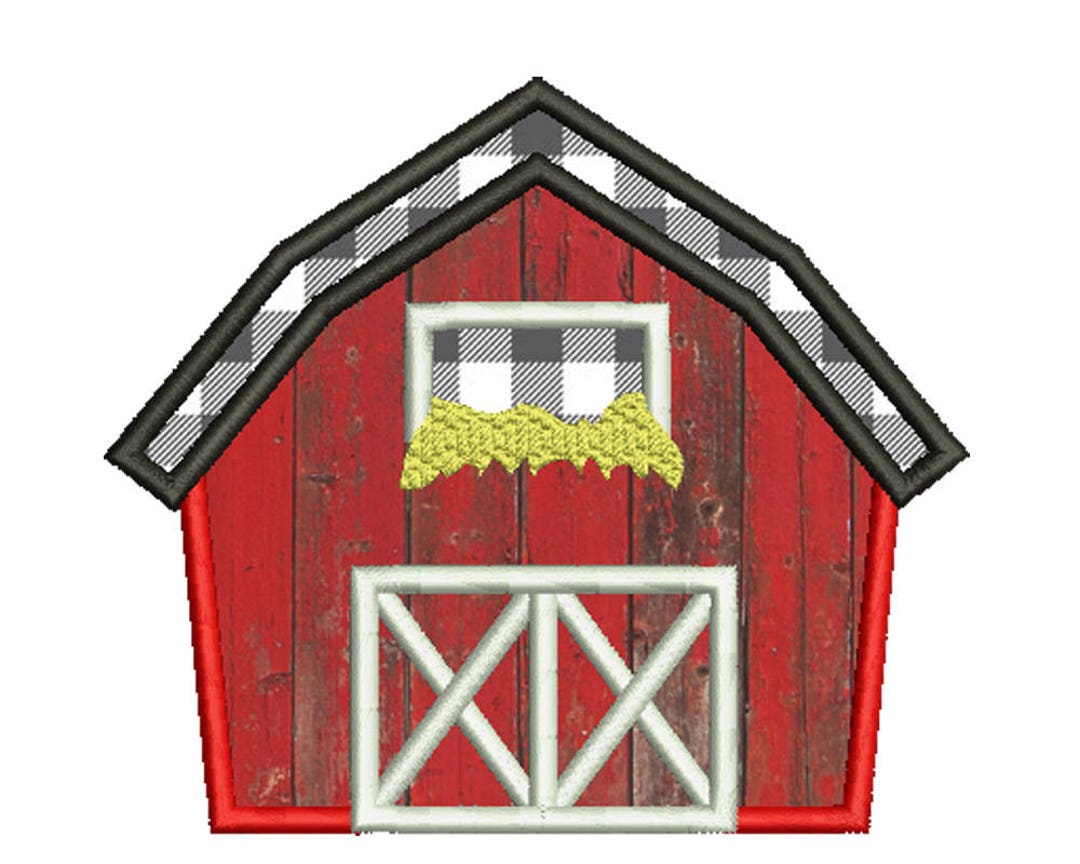 FARM BARN Appliqué Design - Machine Embroidery - Instant Download ...
