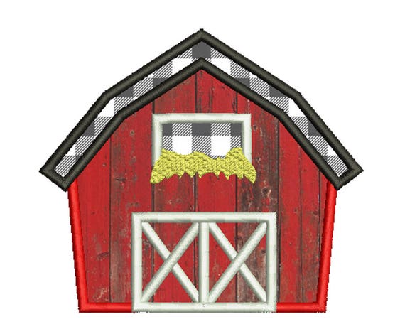 FARM BARN Appliqué Design Machine Embroidery Instant - Etsy