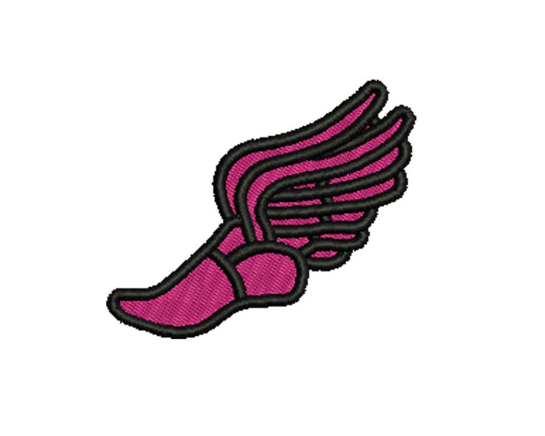 RUNNING SHOE - Embroidery Design - Track and Field - Multiple Sizes ...
