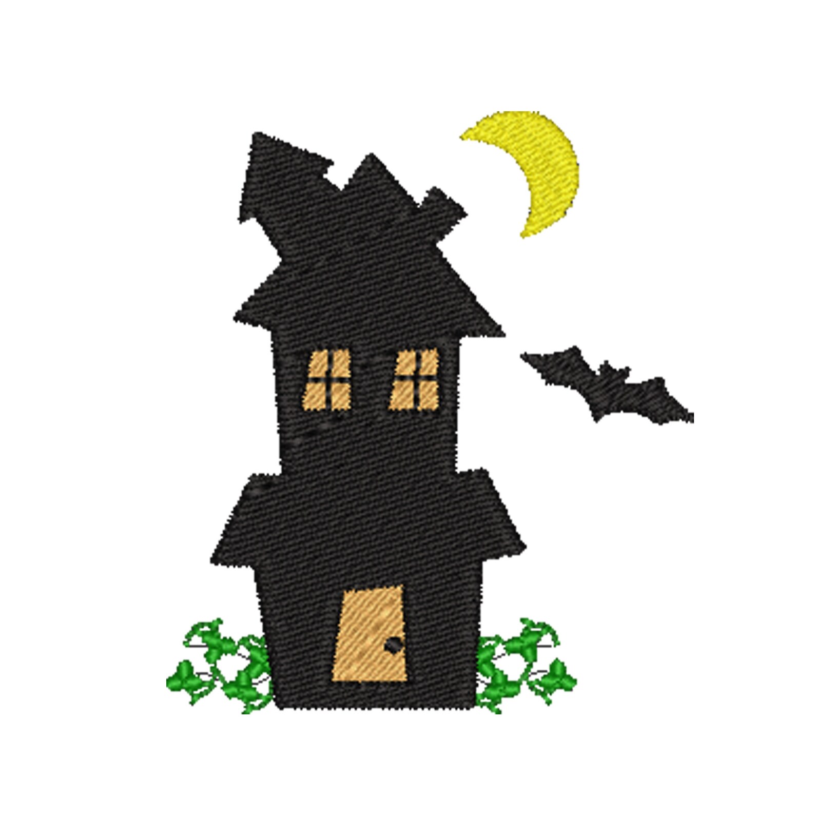 HAUNTED HOUSE Embroidery Design Multiple Sizes Halloween - Etsy