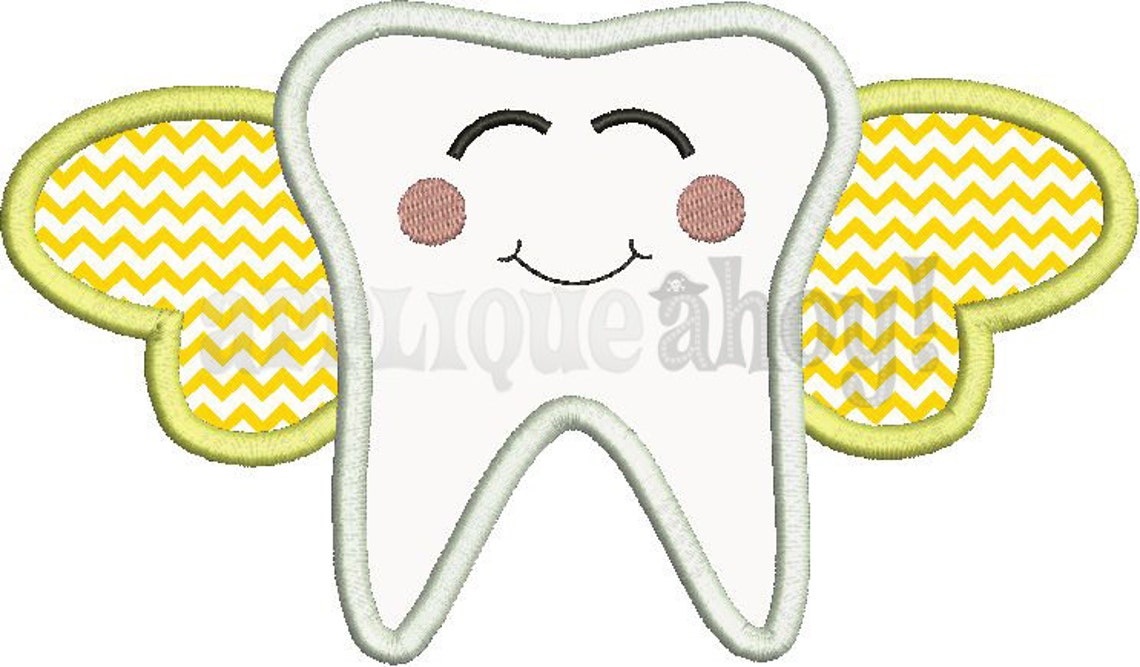 TOOTH FAIRY Applique Design Instant Download Digital File - Etsy