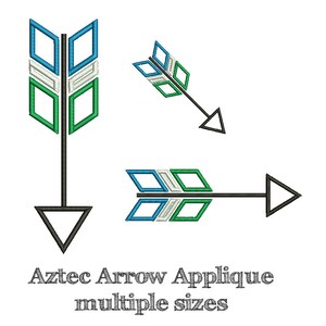 AZTEC ARROW Applique - Machine Embroidery - Multiple Sizes - Etsy