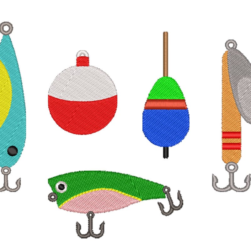 Fishing Applique - Etsy