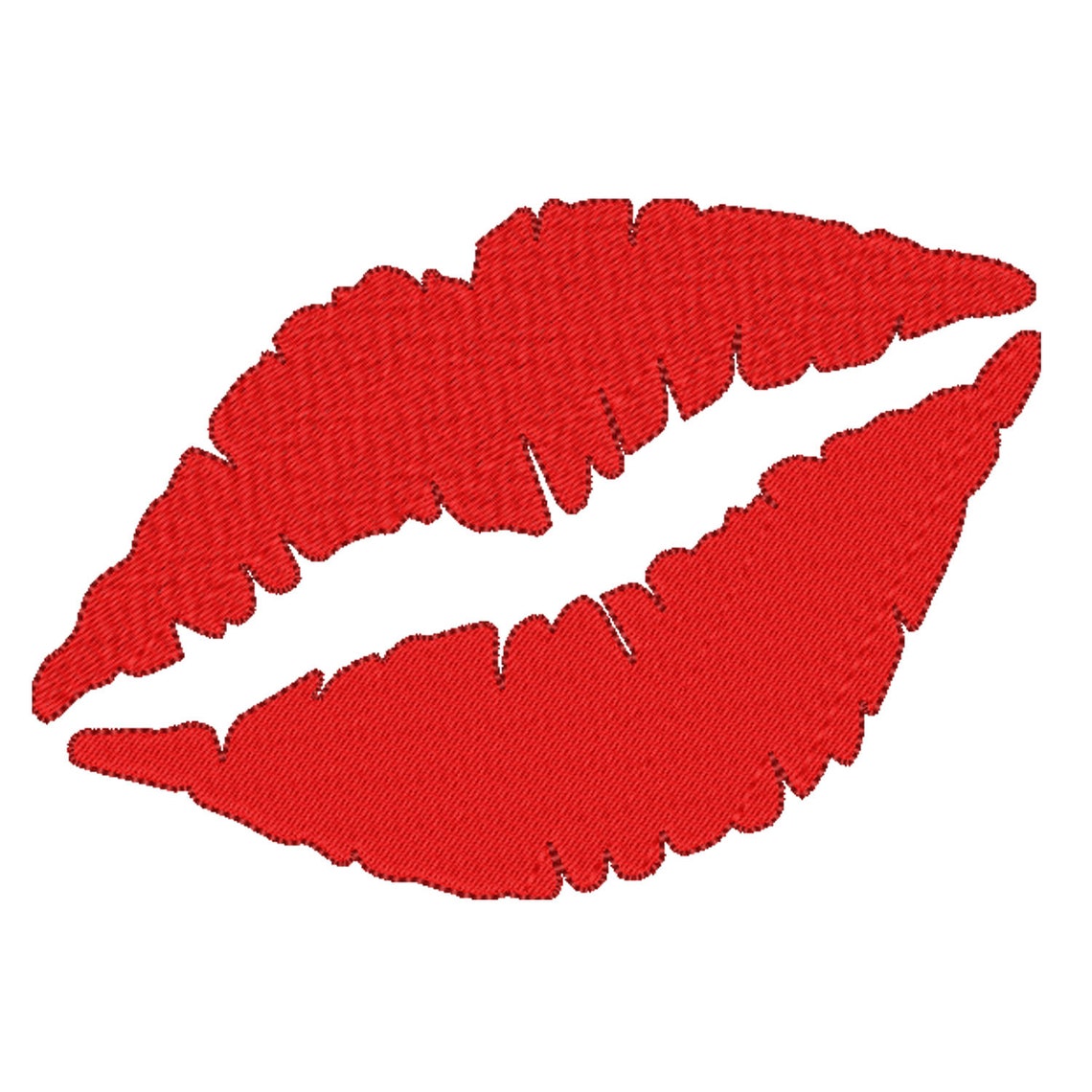LIPS EMBROIDERY DESIGN Machine Embroidery Instant Digital - Etsy