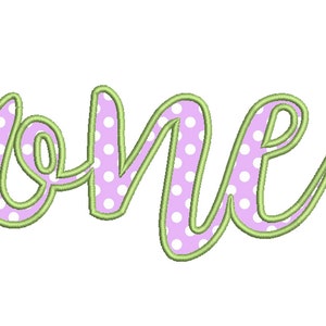 CURSIVE ONE Appliqué Design - Machine Embroidery - Instant Download ...