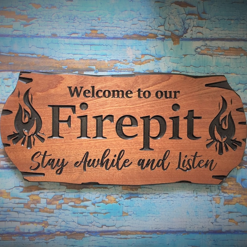 Campfire Sign - Etsy