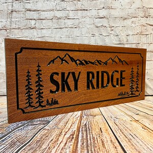 Mountain House Sign, Cabin Decor, Pine Trees, Elevation Signs, Family ...