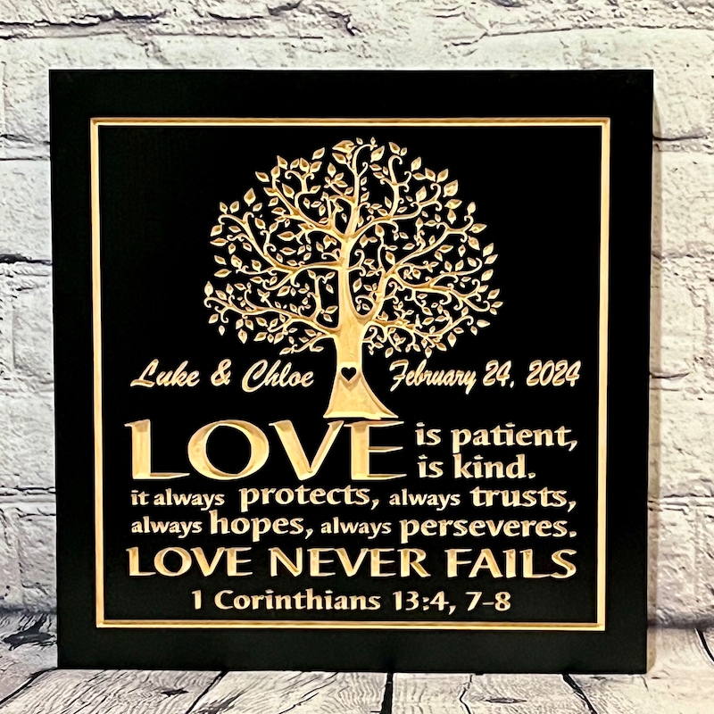 Love is Patient Wood Sign - Etsy