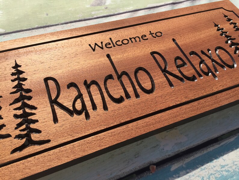 Custom Carved Signs Rustic Forest Family Sign Welcome Signs - Etsy