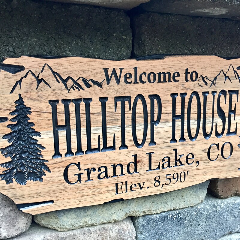 Outdoor Cabin Sign - Etsy