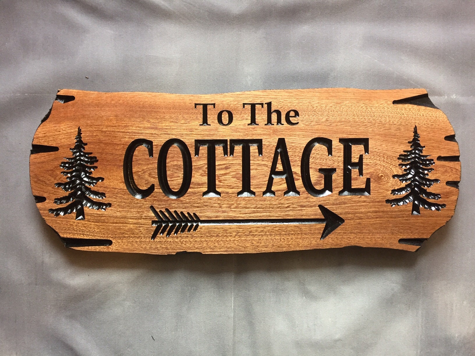 Personalized Wooden Arrow Sign: Rustic Carved Outdoor Decor - Etsy
