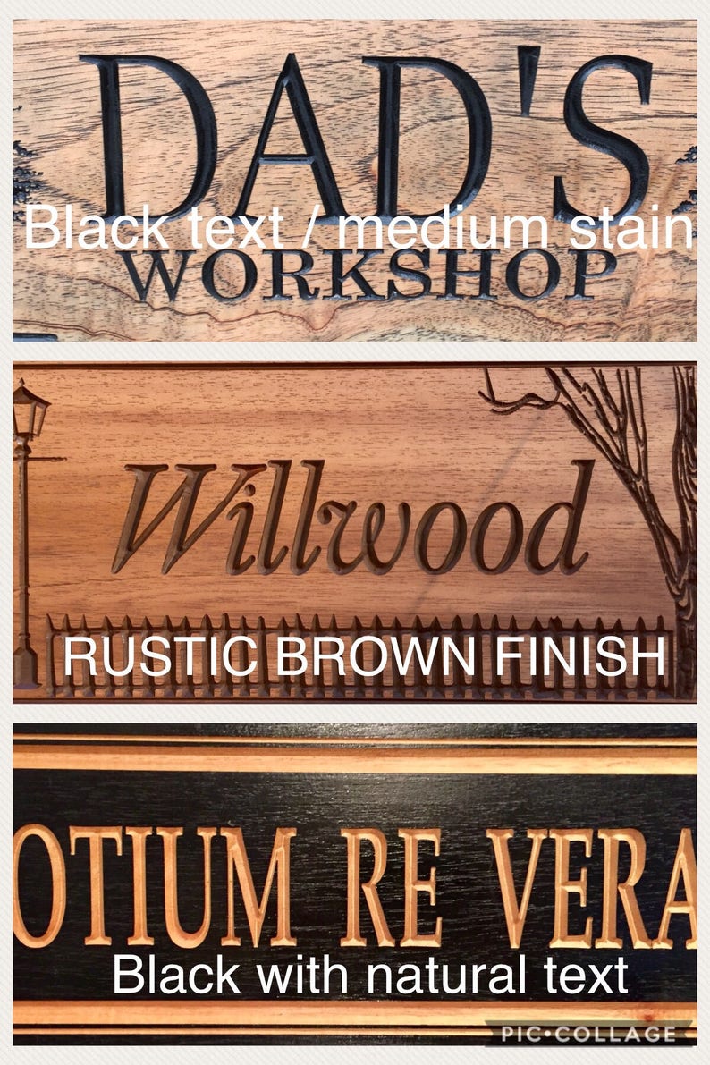 SQUARE Business Sign Wooden Carved Logo Wood Sign Craft | Etsy