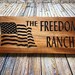 Outdoor Sign With American Flag, Personalized Signs, Wood Carved Sign ...