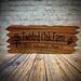 Custom Rustic Sign With Oak Tree, Acorn and Jagged Edges, Lodge Decor ...