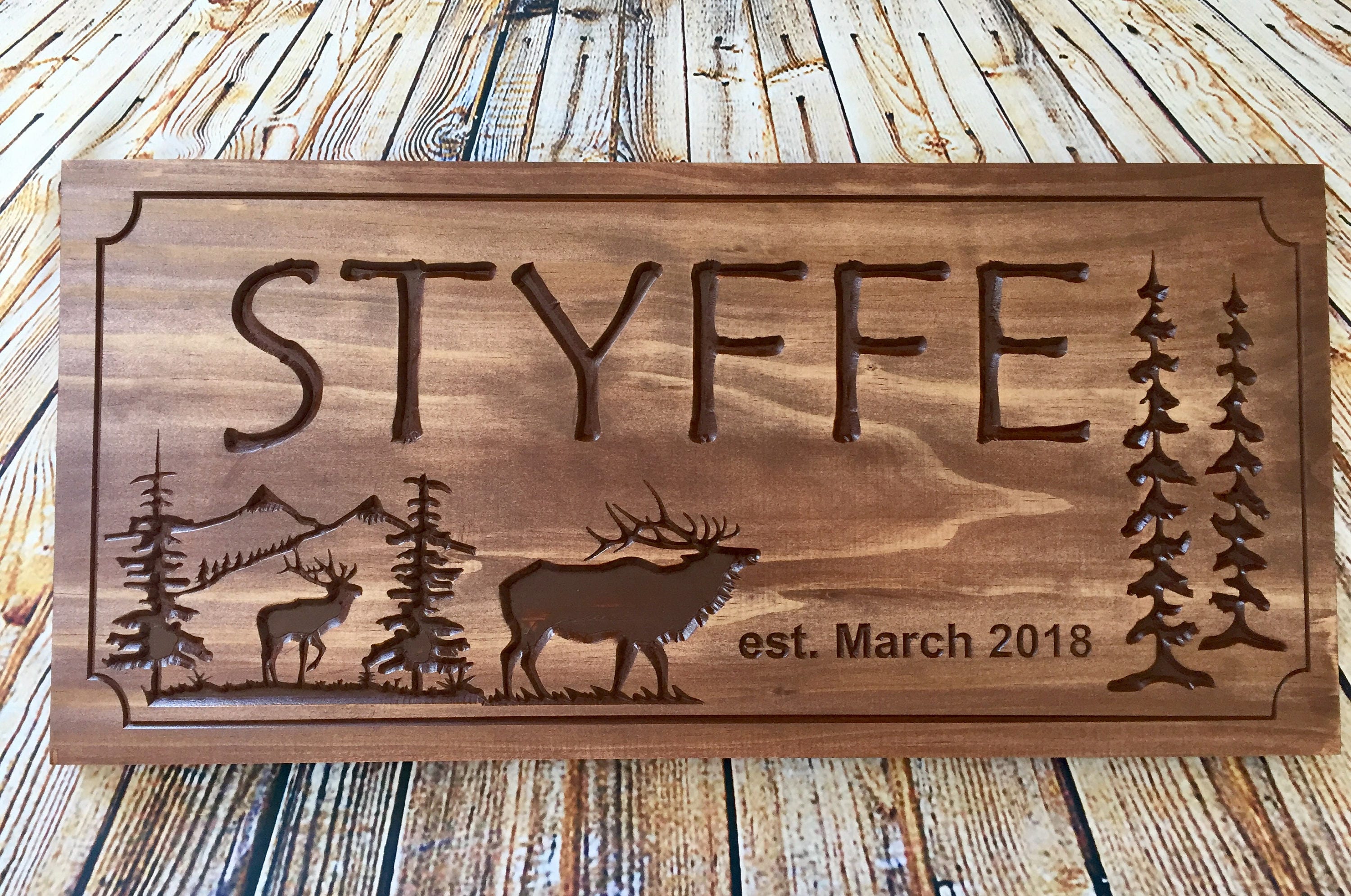 Custom Cabin Signs Personlized Signs Cabin Decor Wooden | Etsy