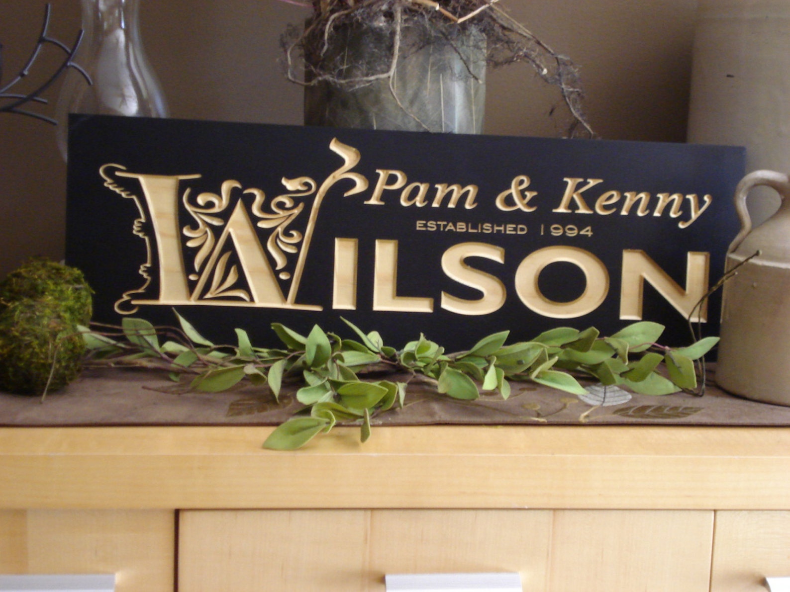 Carved Wooden Sign Couples Gifts Wedding and Shower Ideas | Etsy