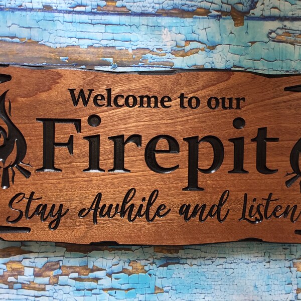 Campfire Sign - Etsy