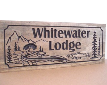 Wood Mountain House Signs - Etsy