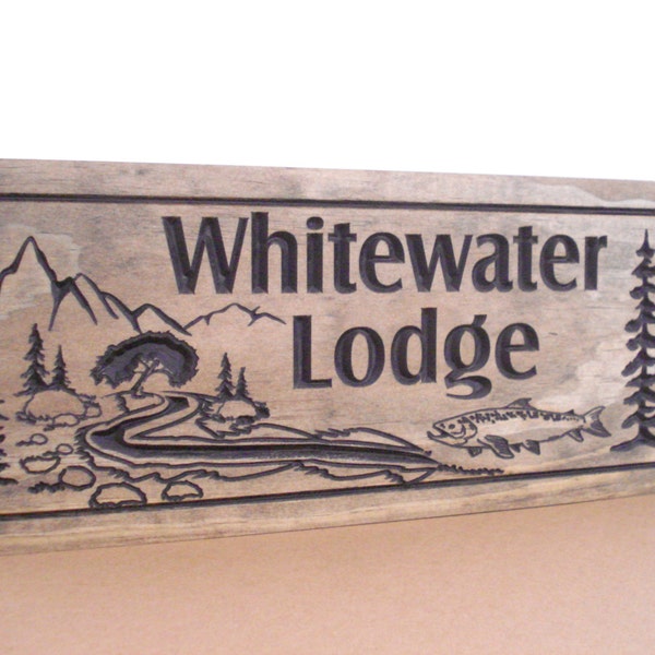 River Sign - Etsy