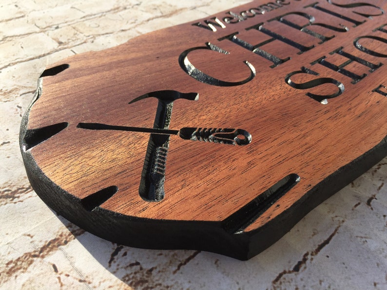 Retirement Gift Personalized Wooden Carved Sign Man Cave - Etsy