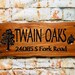 Custom Rustic Sign With Oak Tree, Acorn and Jagged Edges, Lodge Decor ...