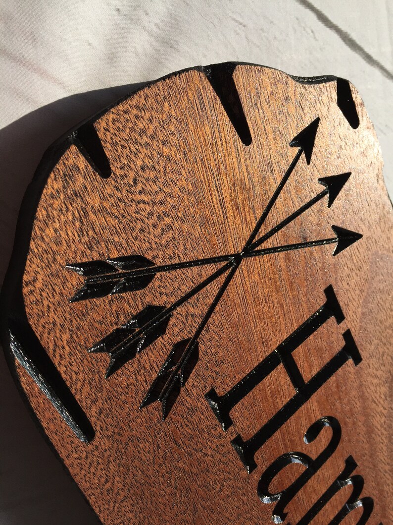 Minimalist Arrow Cabin Sign Outdoor Rustic Lodge Decor - Etsy