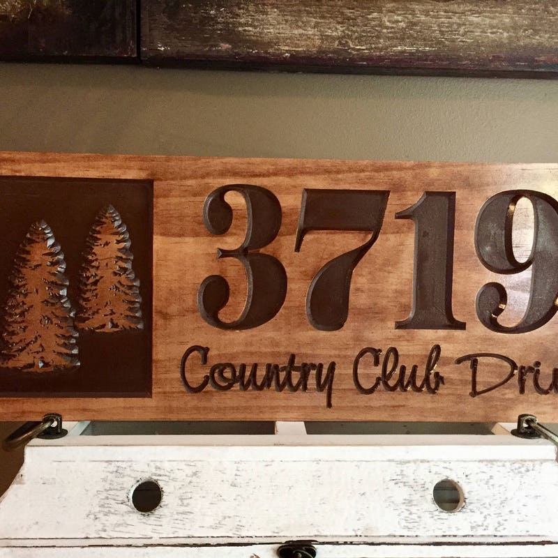 Hanging Address Sign - Etsy