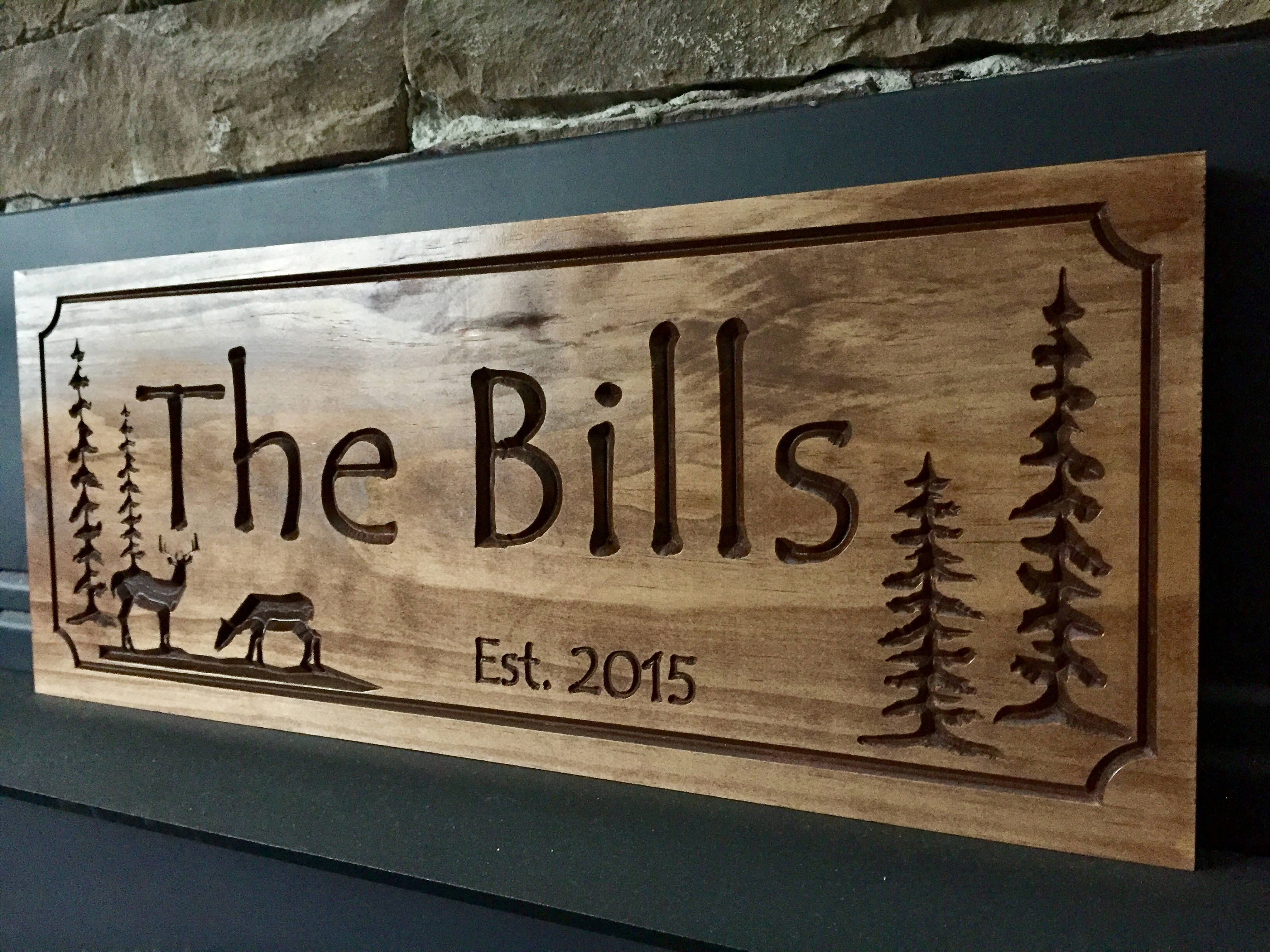 Signs Home Décor Wall Décor Personalized Cabin Signs Rustic Family Last ...