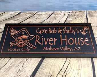 Wooden Pirate Signs - Etsy
