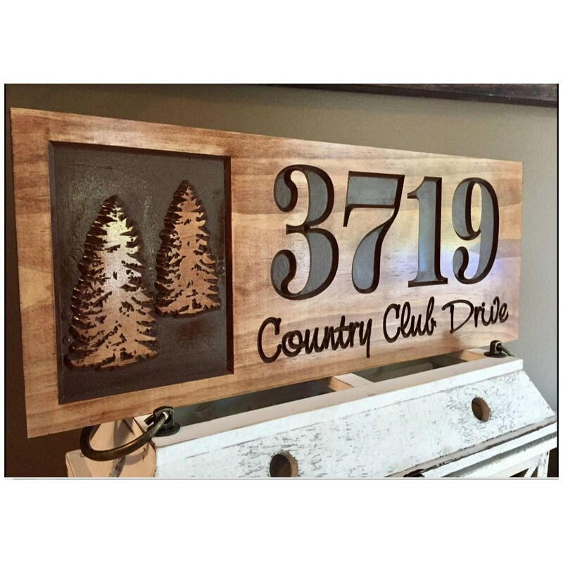 Hanging Address Sign - Etsy