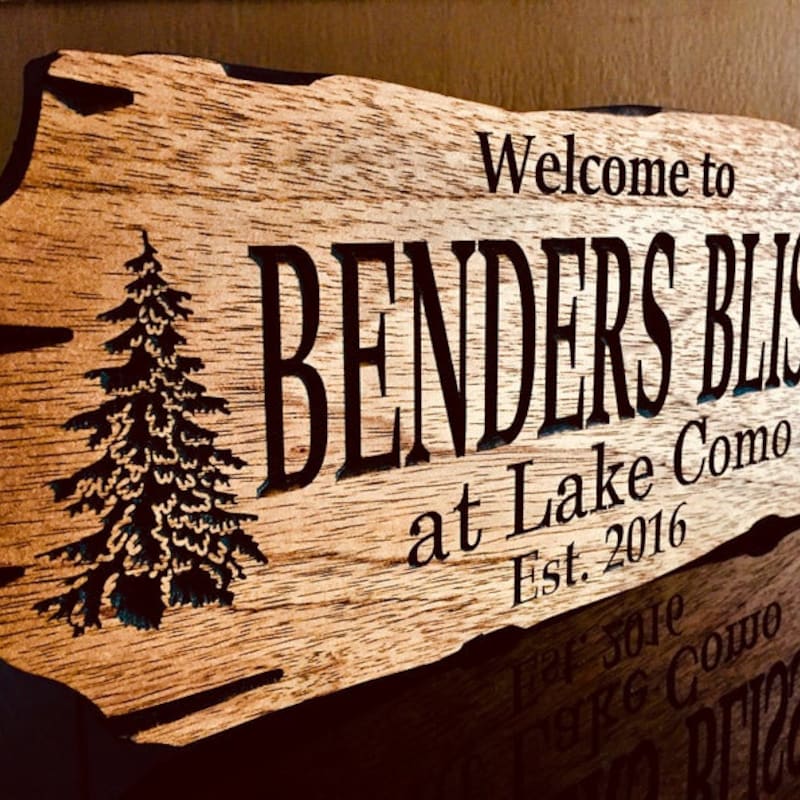 Cabin Welcome Sign Custom - Etsy