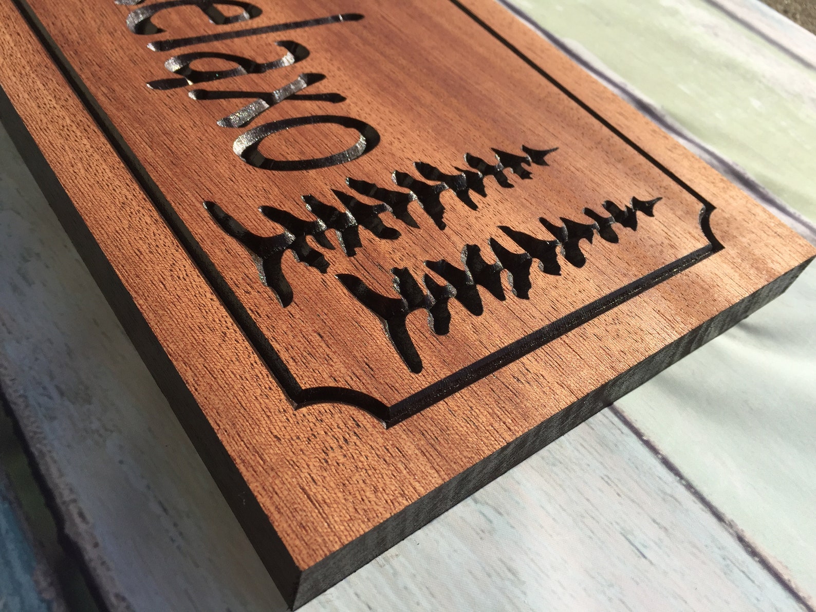 Custom Carved Signs Rustic Forest Family Sign Welcome Signs - Etsy