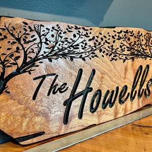 Custom Carved Wood Sign: Personalized Outdoor Decor - Etsy