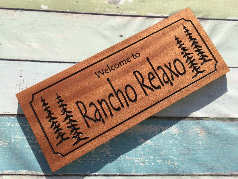 Custom Carved Signs Rustic Forest Family Sign Welcome Signs - Etsy