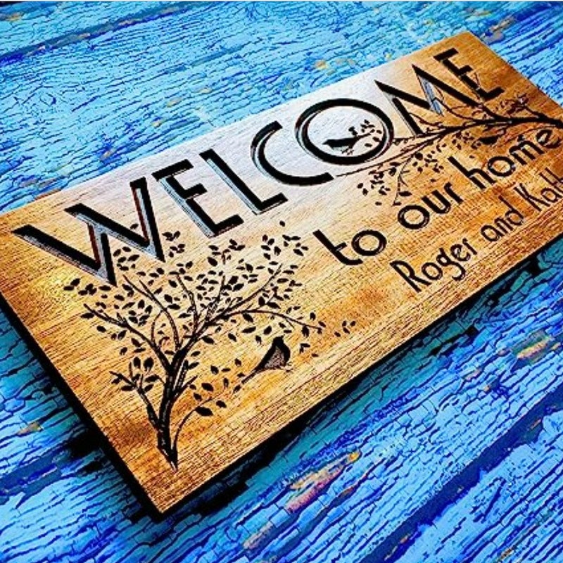 Welcome to Our Home Sign Personalized - Etsy