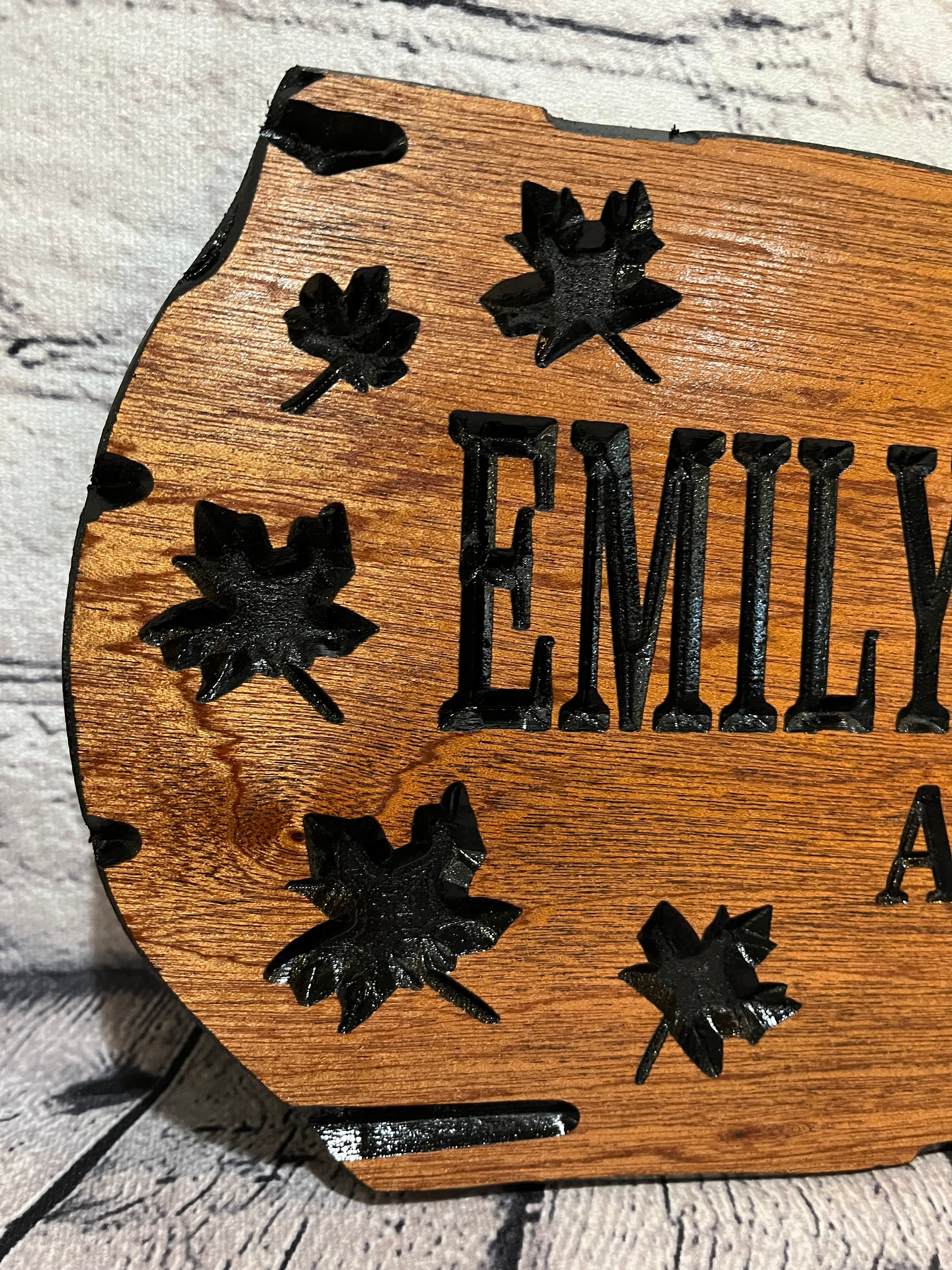 Personalized Sugar Shack Sign: Carved Maple Leaf Decor - Etsy