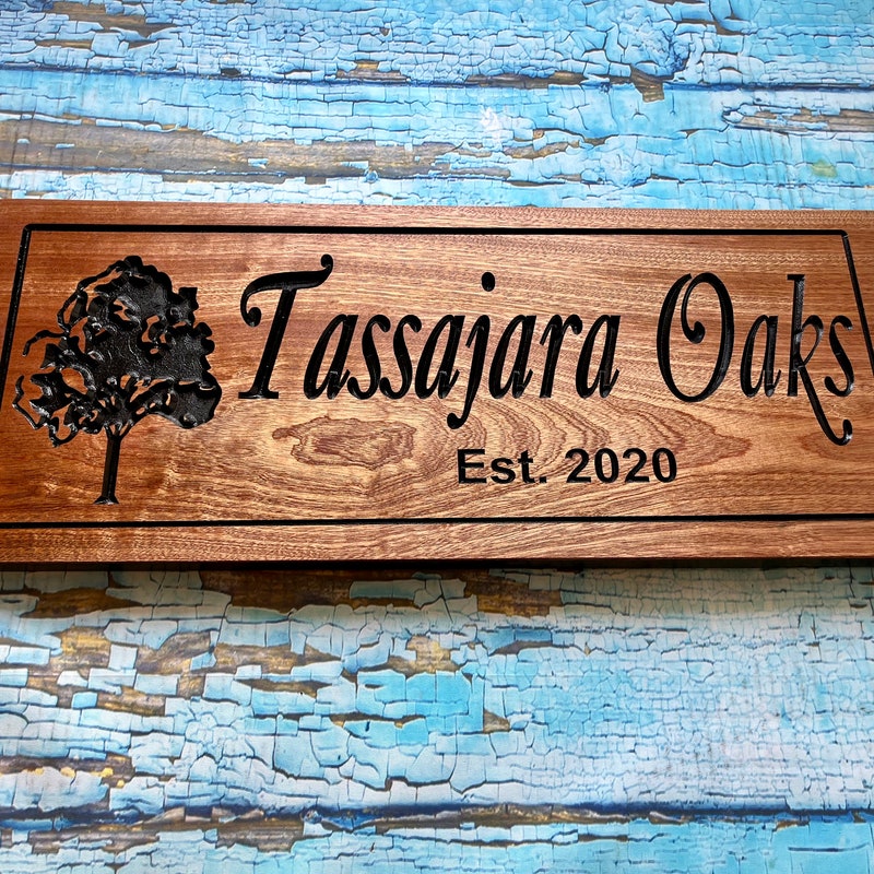 Oak Tree Sign - Etsy