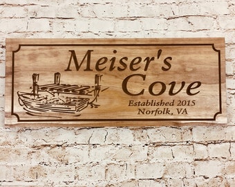 Custom Boat Dock Signs - Etsy