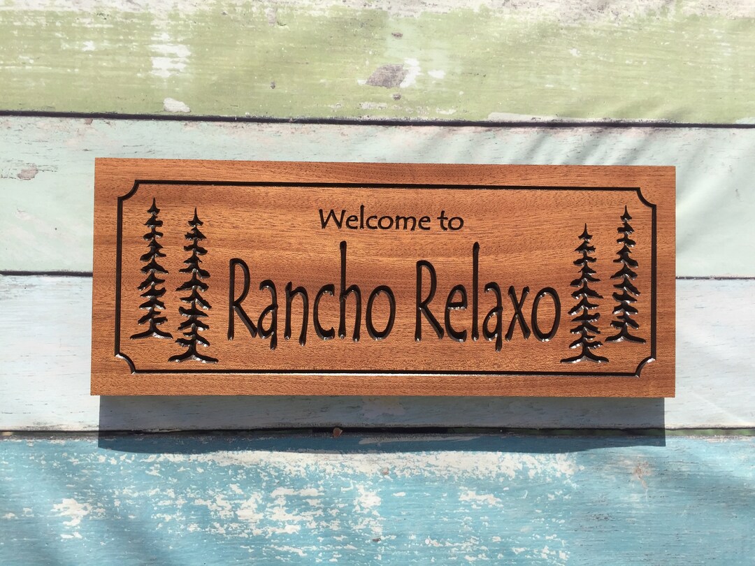 Custom Carved Signs Rustic Forest Family Sign Welcome Signs Established ...
