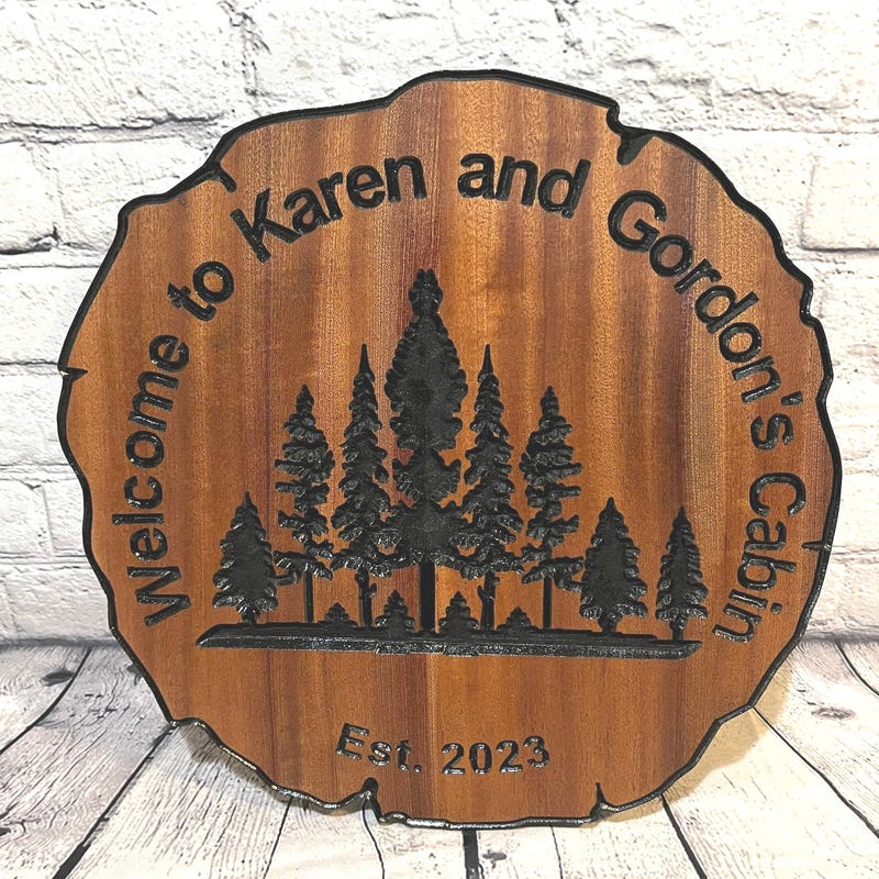 Rustic Log Decor - Etsy