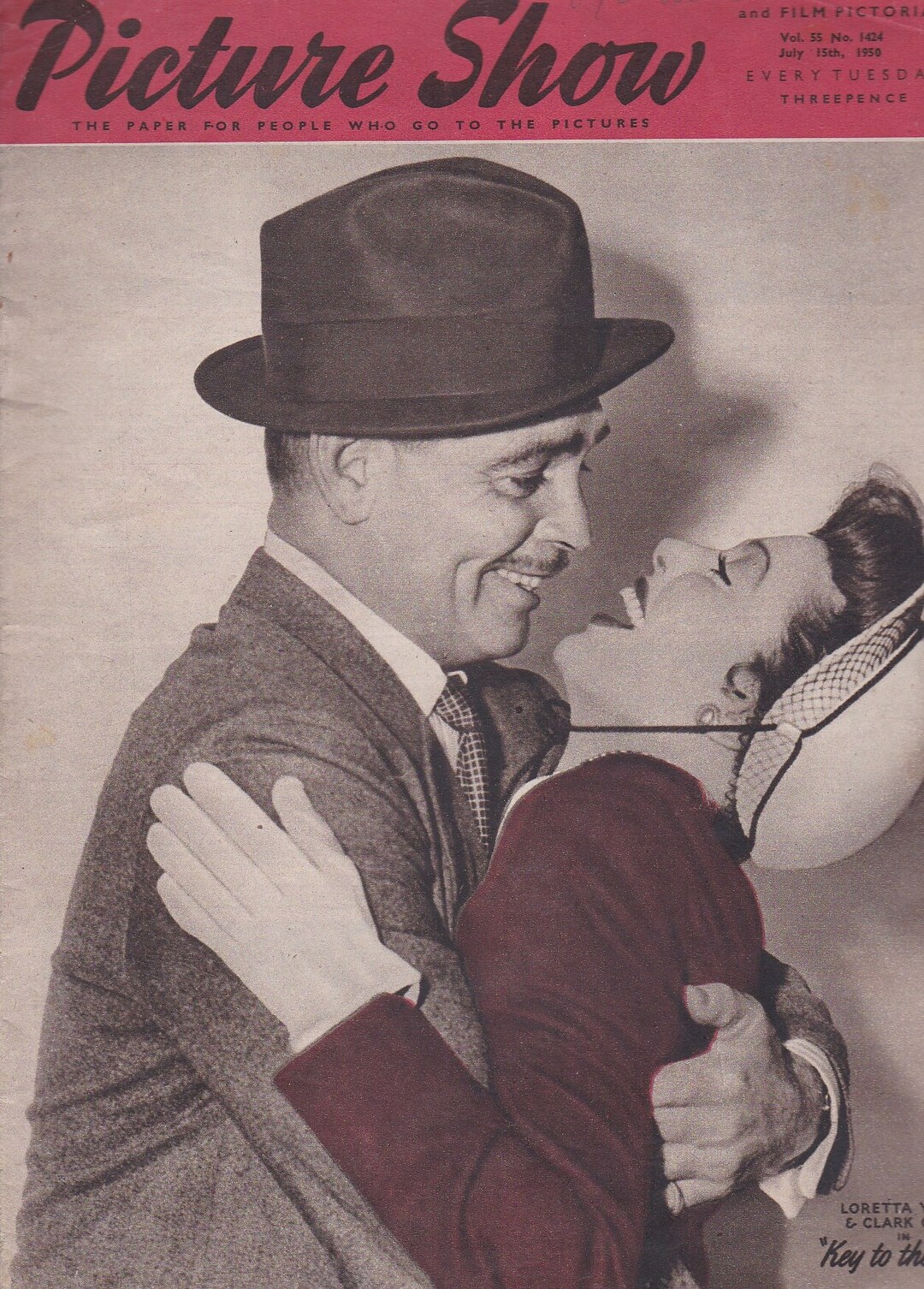 Loretta Young Clark Gable key to the City Picture Show Magazine, 15 ...