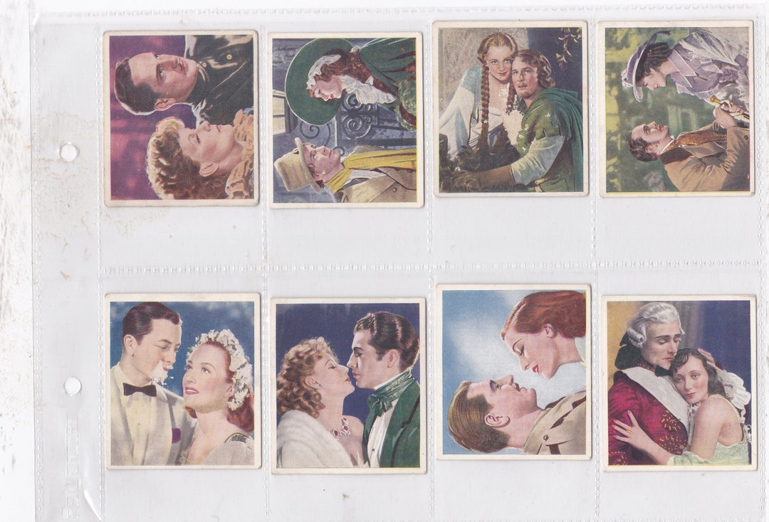 Vintage Famous Love Scenes, an Original Set of 36 Cigarette / Tobacco ...
